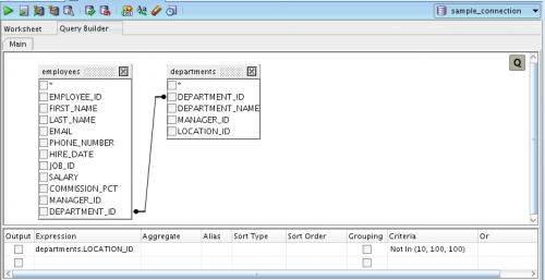 Click AND Type your Queries with the Integrated Query Builder