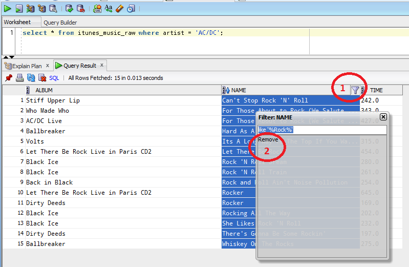 Sql Developer Quick Tip Filtering Your Data Grids 8513