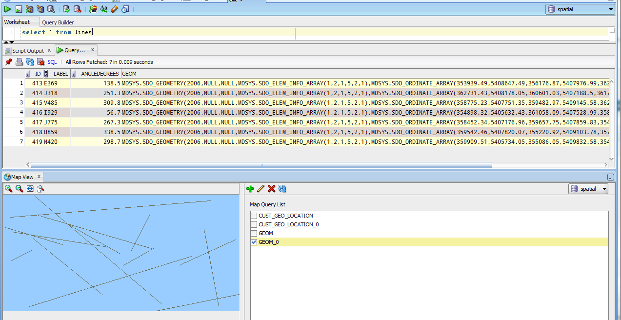 Visualize Spatial Data With Sql Developer