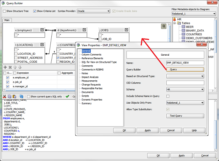 Sql Developer Data Modeler Quick Tip Use Oracle Join Syntax Or Ansi