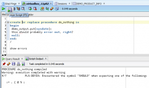 Viewing PLSQL Compilation Errors in Oracle SQL Developer