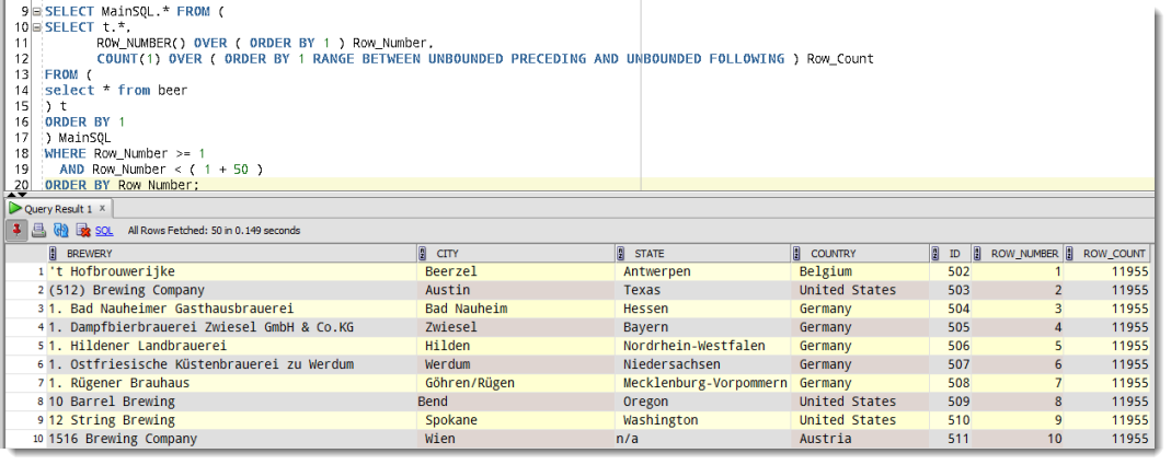 Sql Magic Trick Getting Row Count Without Fetching All Rows