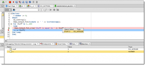Using SQL Developer to Debug your Anonymous PL/SQL Blocks