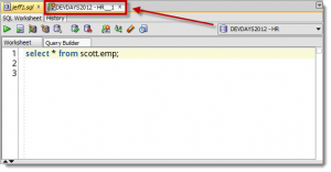 A SQL Developer Primer: Open a New Worksheet
