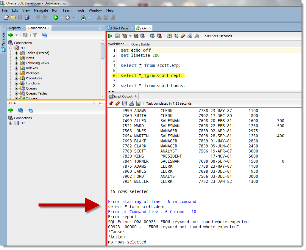 Clickable Error Messages In Oracle SQL Developer V4 Clickable Error Messages In Oracle SQL Developer V4