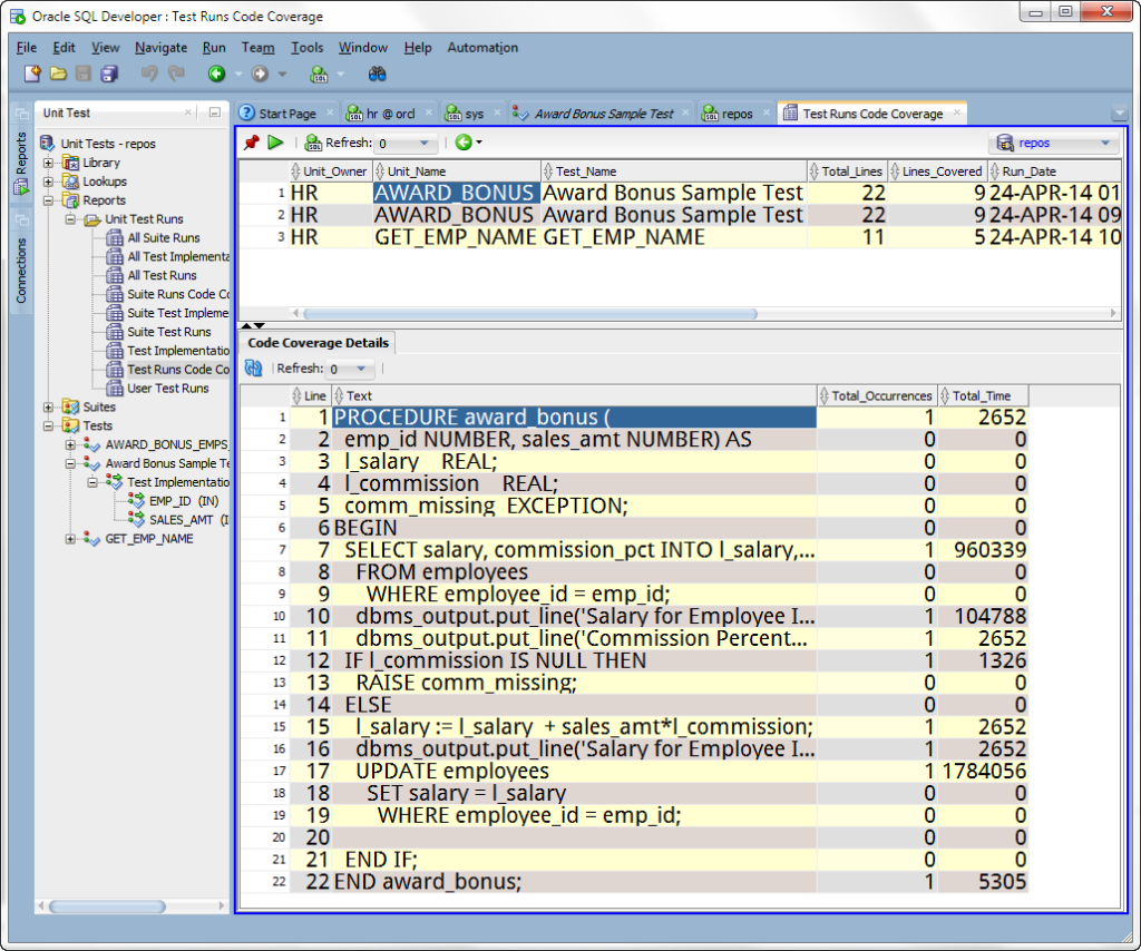 Unit Testing Your PL/SQL with Oracle SQL Developer