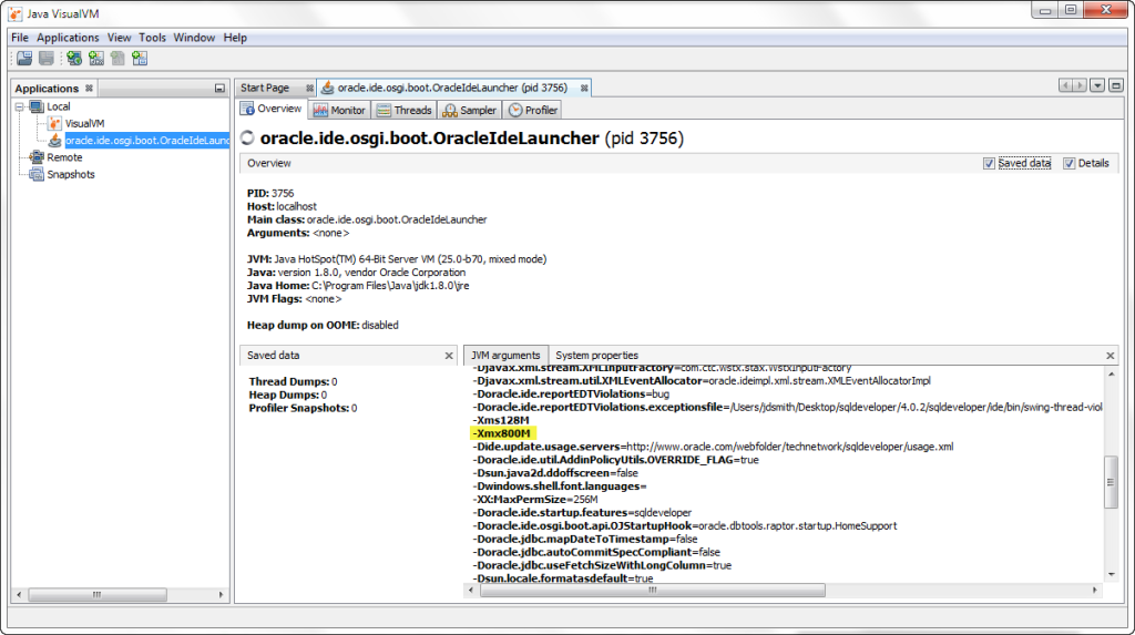Configuring Memory Usage in Oracle SQL Developer