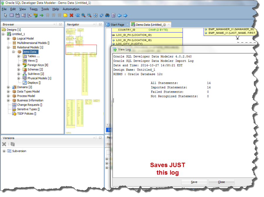 Importing Your Data Dictionary To A New Oracle Sql Developer Data Modeler Design