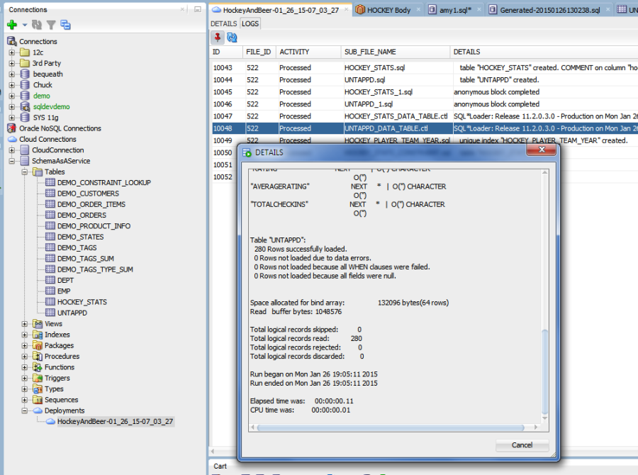 Oracle Sql Developer And The Oracle Database Schema Service