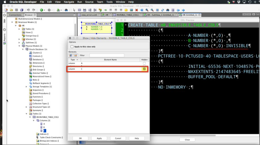 Are Invisible Columns in Database 12c really invisible?