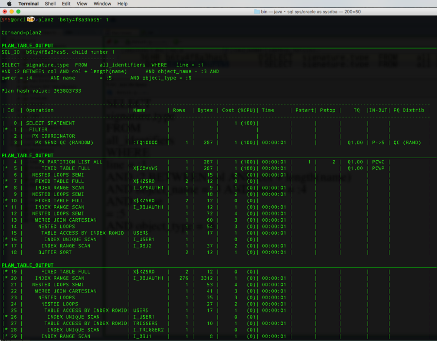 Getting Your Plans via SQL_ID