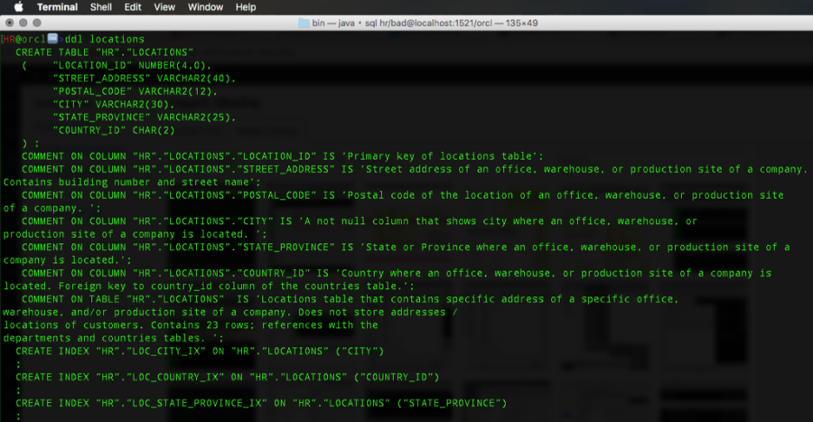 Configuring Your Generated DDL in SQL Developer and SQLcl Configuring Your Generated DDL in SQL Developer and SQLcl