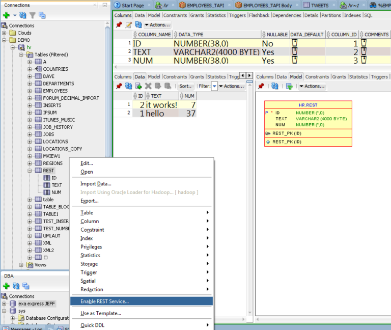 REST Enabling Your Tables: Insert Rows via POST
