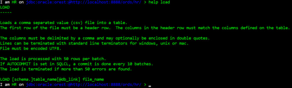 Bulk Load An Oracle Table From Csv Via Rest