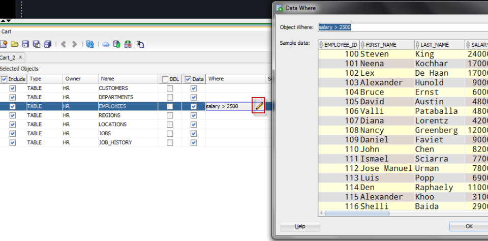 Exporting Multiple Tables To A Single Excel Fileusing Sql Developers Cart