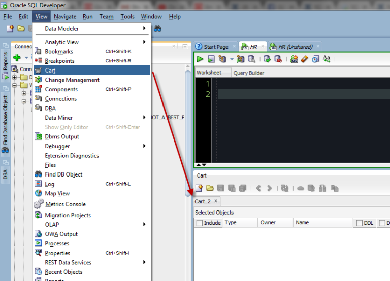 Exporting Multiple Tables To A Single Excel Fileusing Sql Developers Cart