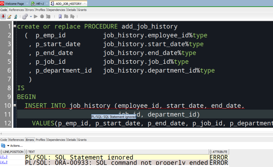Let’s talk about ‘Squiggles’ – What’s Wrong with Your SQL or PLSQL?