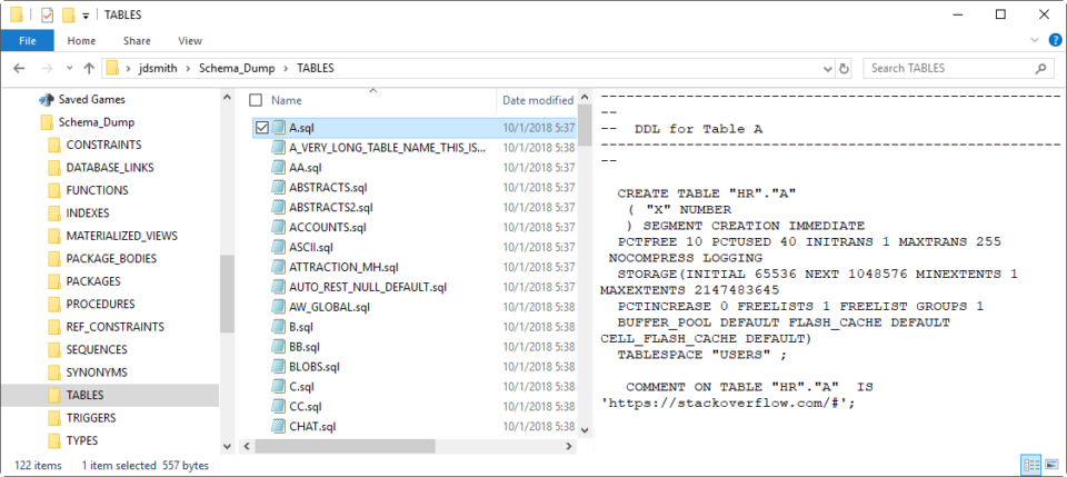 Unloading An Oracle Schema To Script Files For Source Control 6162