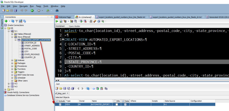 Scheduling Oracle Exports Using SQL Developer's Cart (CLI)