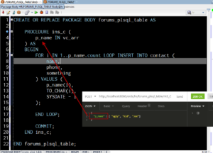 Executing PL/SQL with Array INPUTS via ORDS