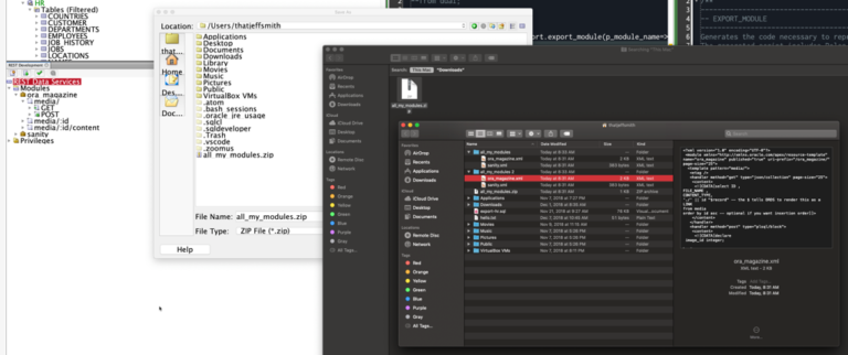 Exporting Your Oracle REST Data Services Modules to Files