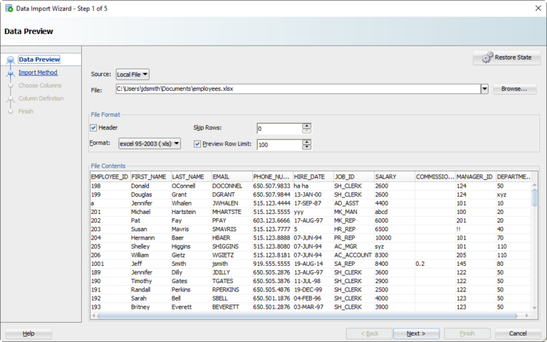 How To Import From Excel To Oracle With Sql Developer