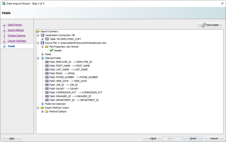 How to Import from Excel to Oracle with SQL Developer