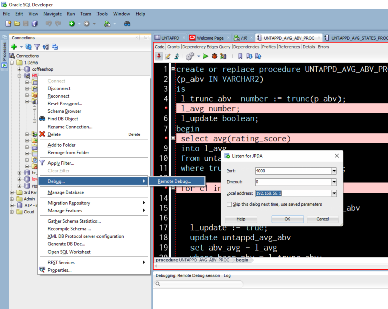 Debugging Pl Sql In Apex