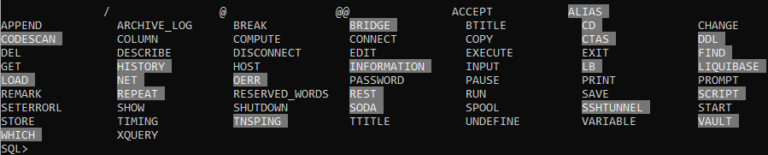 Your Sql Developer And Sqlcl Command Cheat Sheet 3115