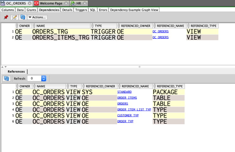 Visualizing Oracle Object Dependencies With Sql Developer 4615