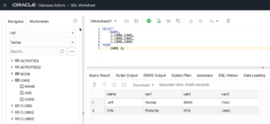 Oracle SQL Developer Web: Importing JSON as Rows in a Relational Table