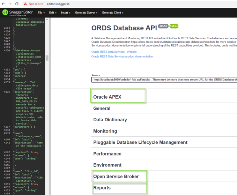 Ords 20 2 And The Database Management Rest Apis Updated