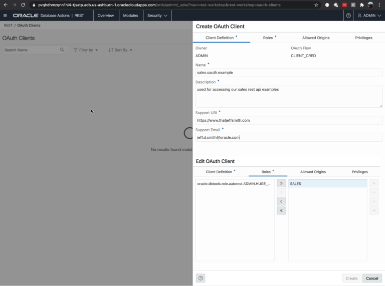 Sqldev Web Securing Restful Services In Oracle Autonomous Database With Oauth2