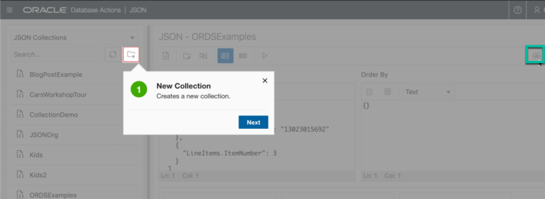 Working With Json In Sql Developer Web
