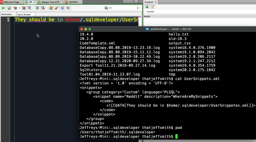 usersnippets | ThatJeffSmith