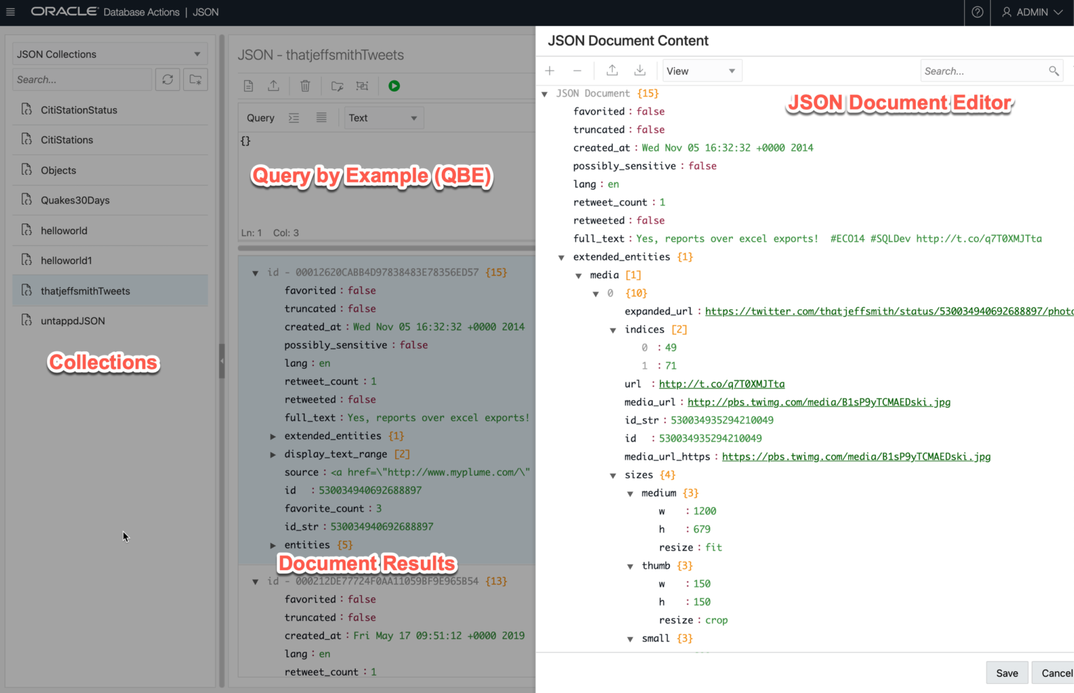 Oracle Sql Developer Web Json Searches And Sorting