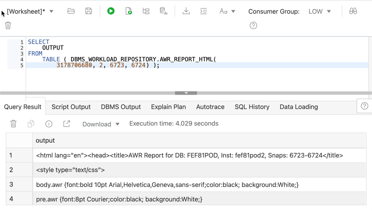 Creating A Rest Api For Awr In Oracle Using Ords 0762