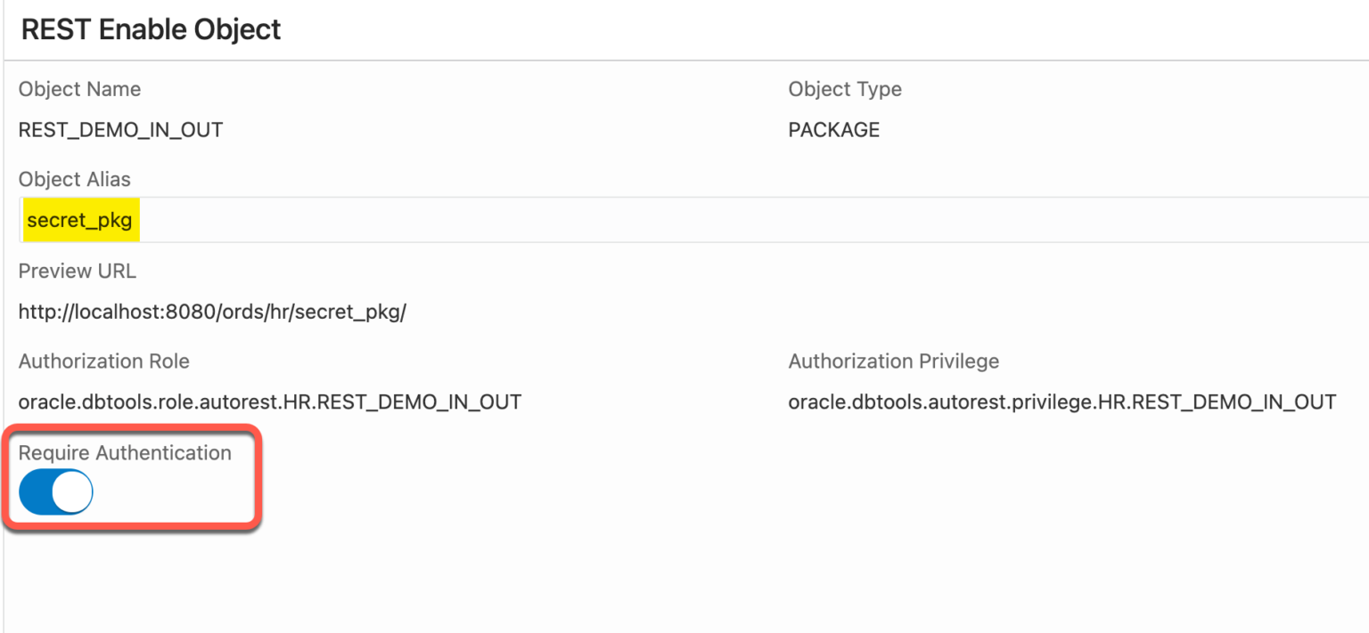 Executing PL/SQL PACKAGE.PROCEDURE via REST