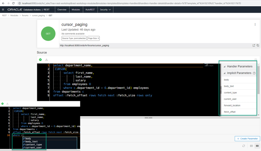 Top 5 Reasons to use the REST Workshop in Database Actions