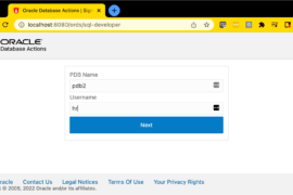Oracle SQL Developer and the Oracle Database Schema Service