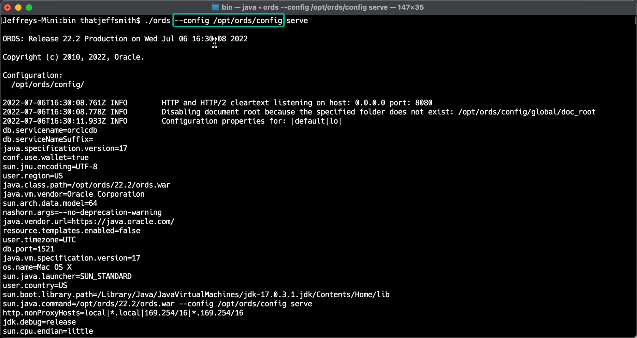 Install ORDS & SQL Developer Web for Multitenant, Part One