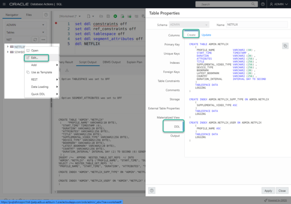 Generating Ddl For Your Oracle Objects In Sql Developer Web 1427