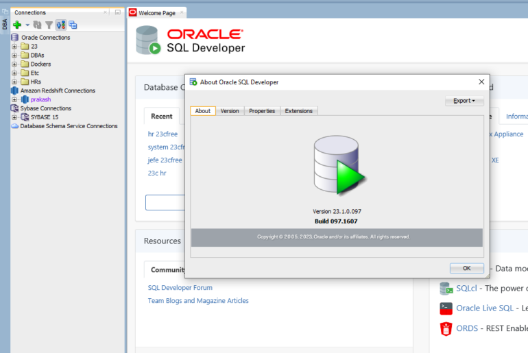 Oracle Sql Developer 23 1 Is Now Available