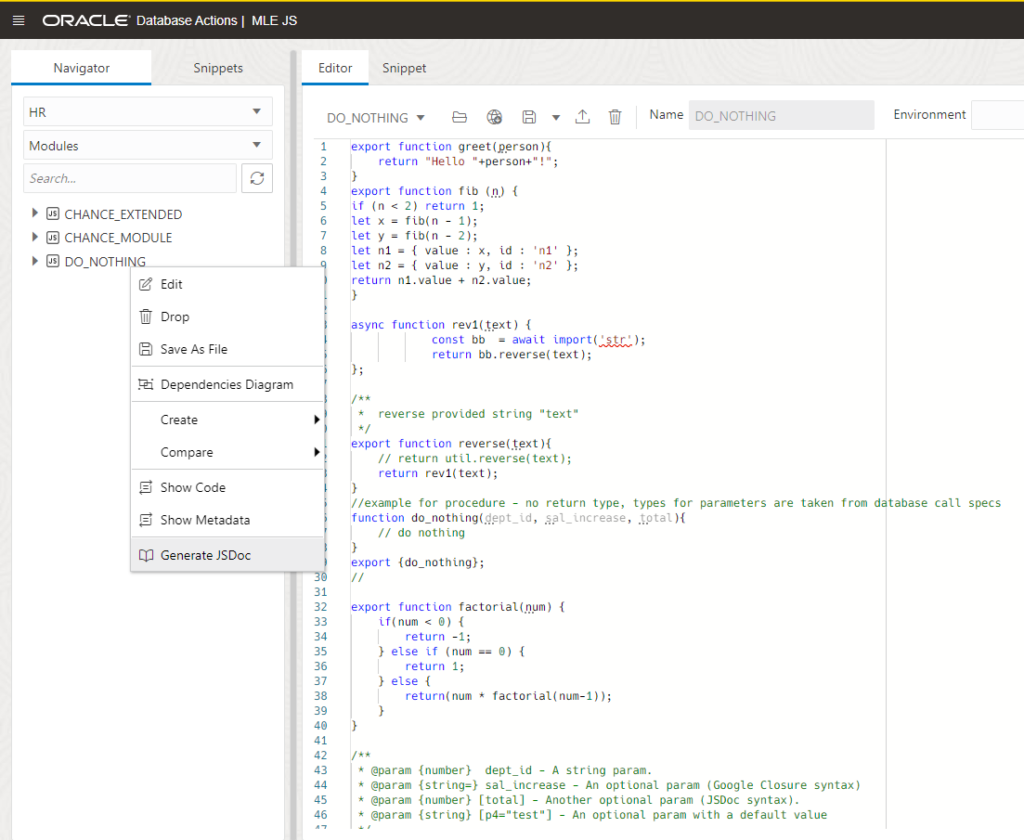 generate-doc | ThatJeffSmith