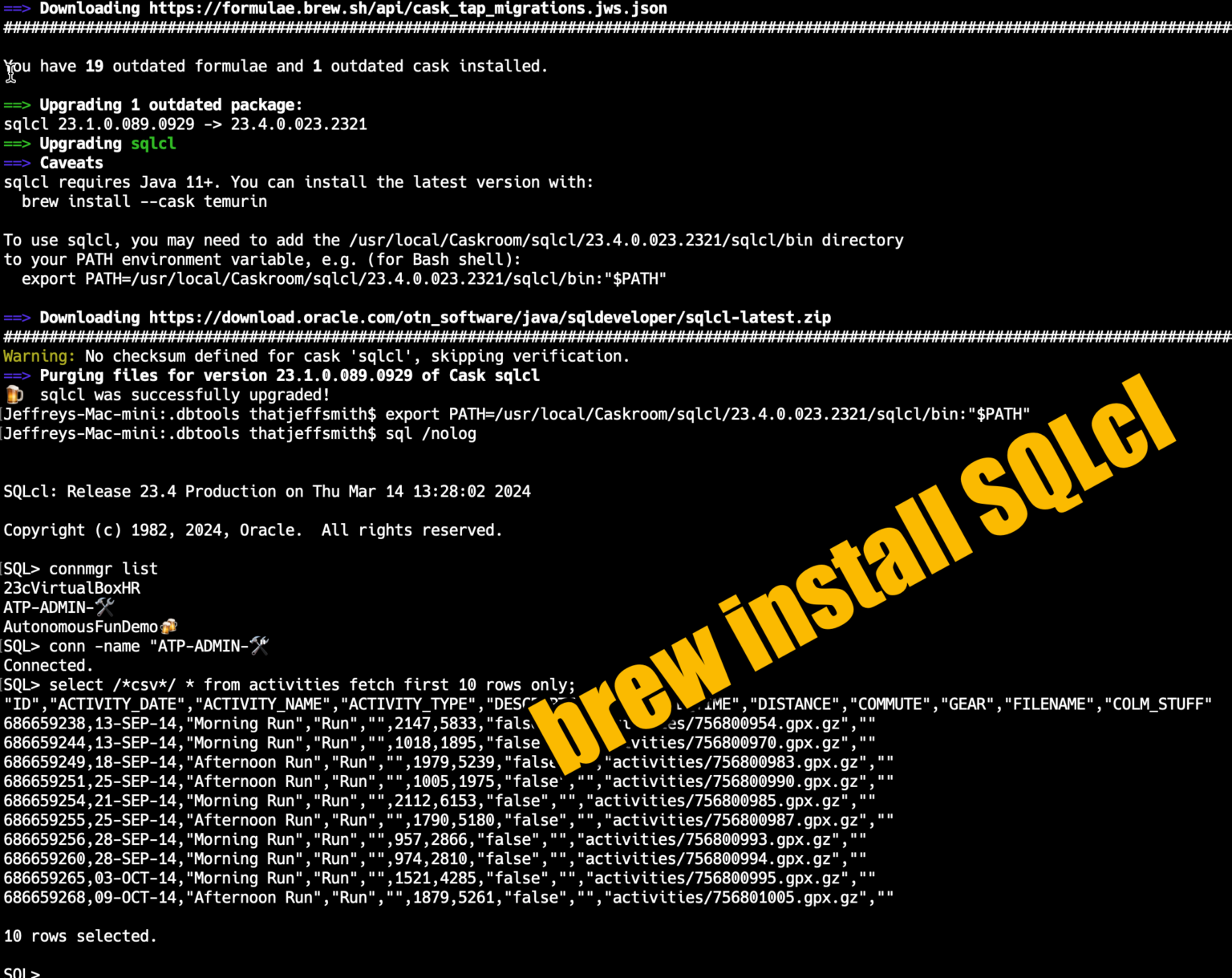 Oracle Sqlcl Easy Command Line Access To Your Database