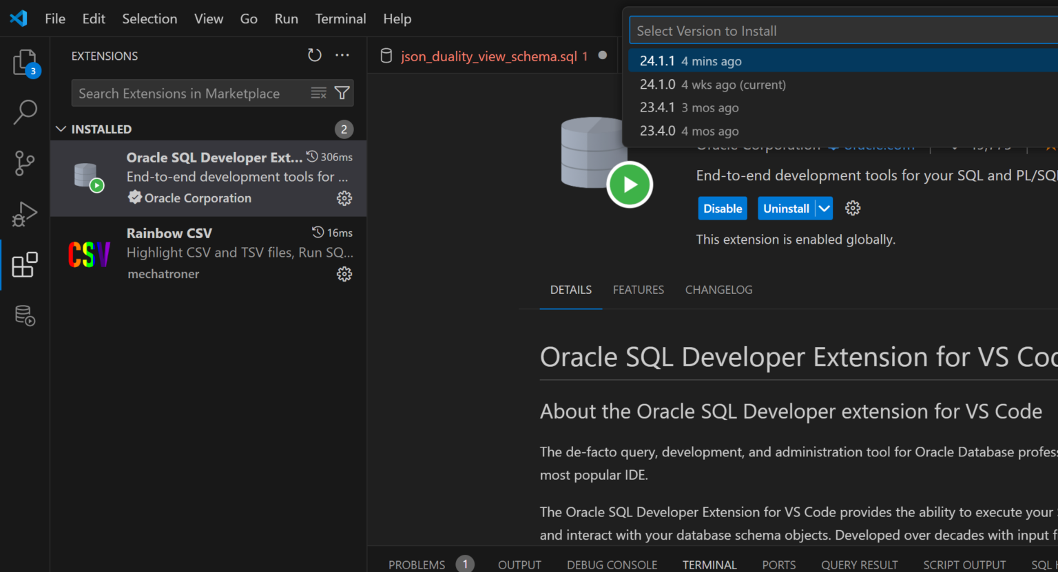 Oracle Sql Developer Extension For Vs Code 2411 Is Here 2065
